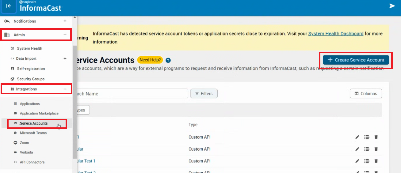How to Setup singlewire Informacast Integration