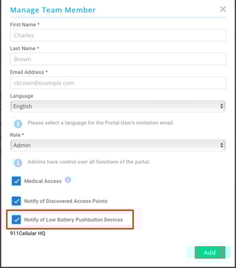 Who Gets Low Battery Alerts?